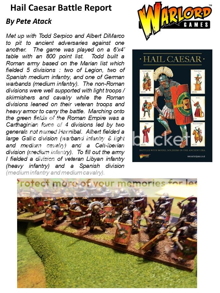 [TMP] "LSHM - Texas Hail Caesar Battle Report 31 January" Topic