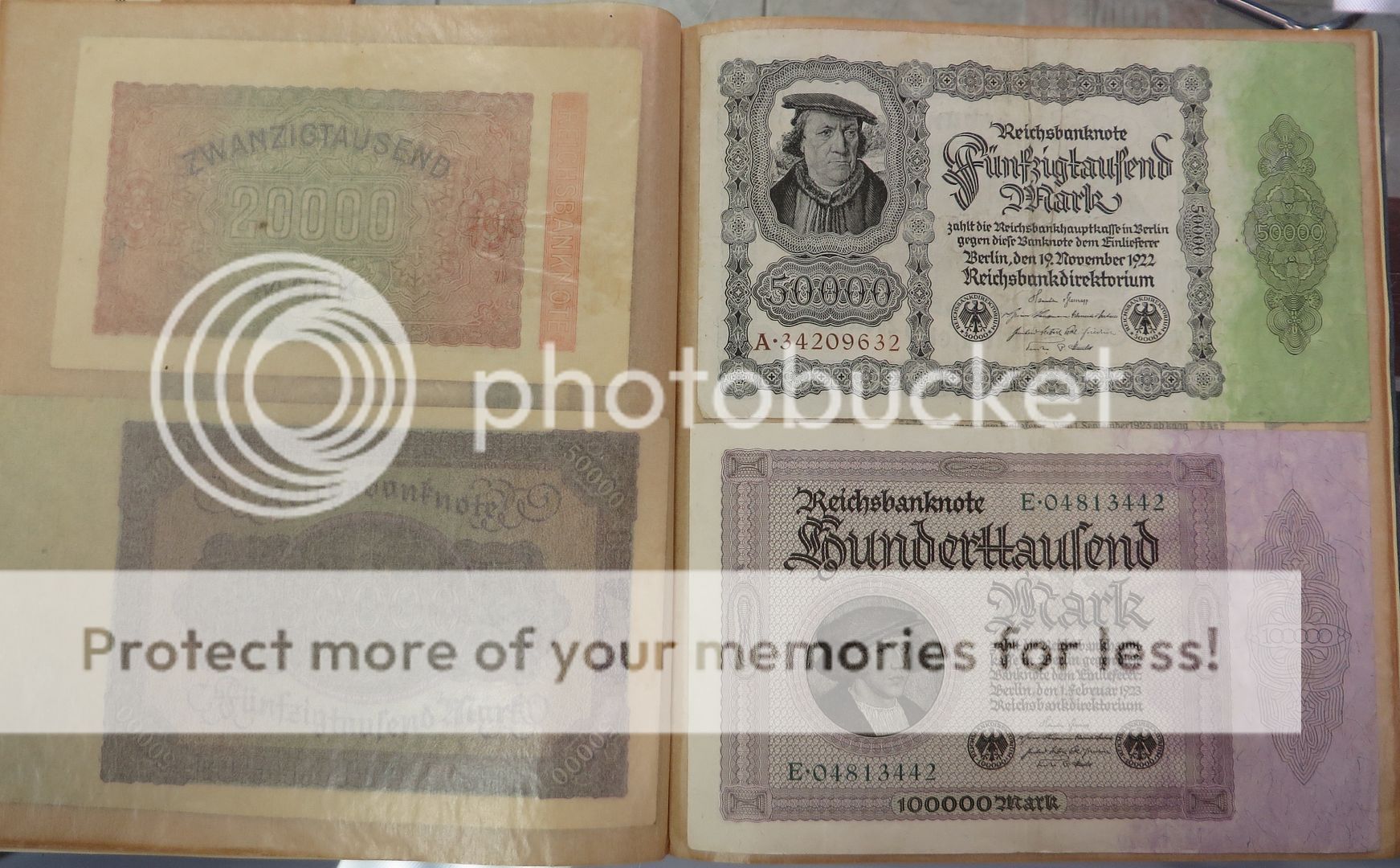 Took Pictures of my Worthless German Notes in Book - Paper Money Forum