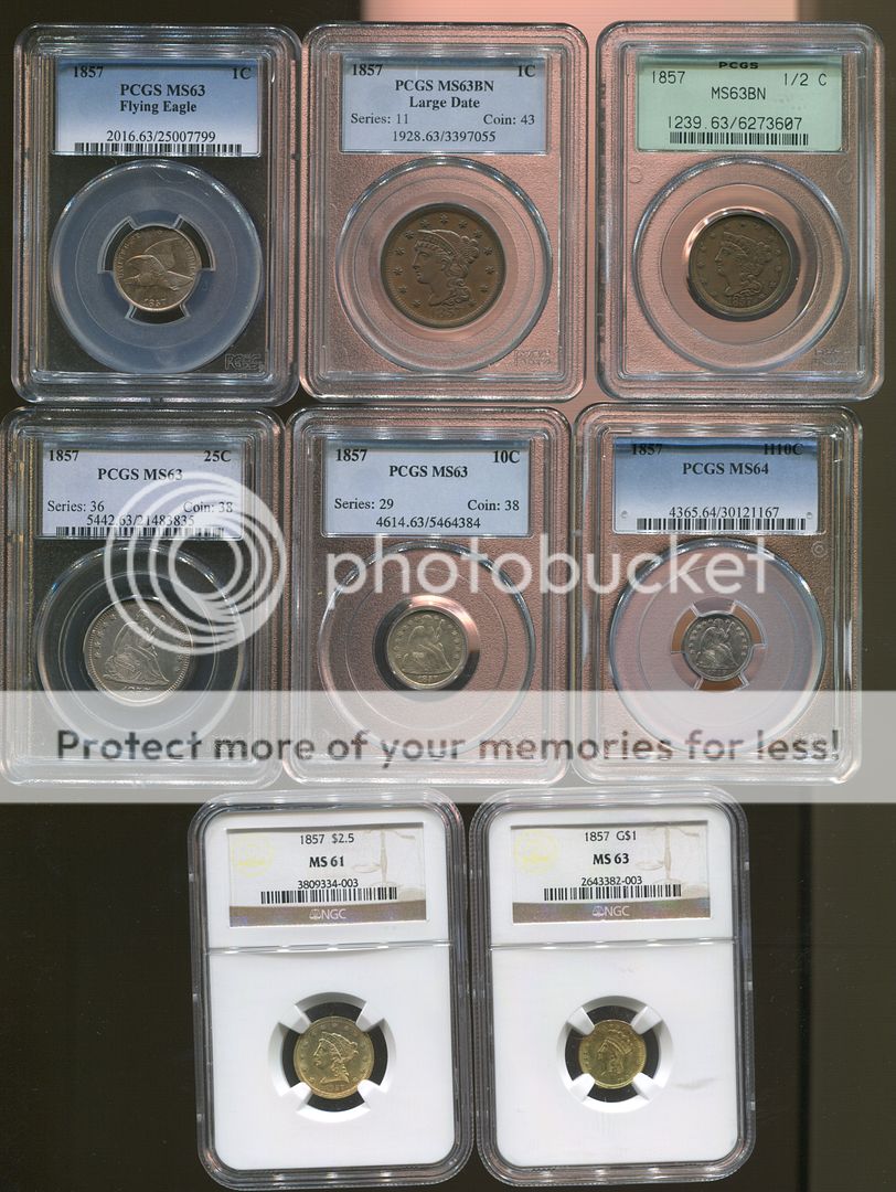 My 1857 Set is getting Bigger, But Still a long way to go. Added ...