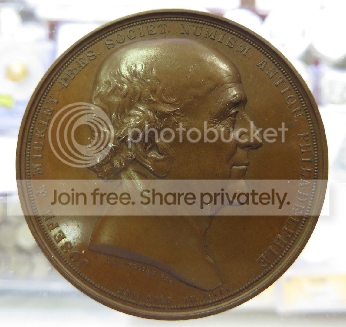 Help with an 1878 Joseph Mickley Medal — Collectors Universe